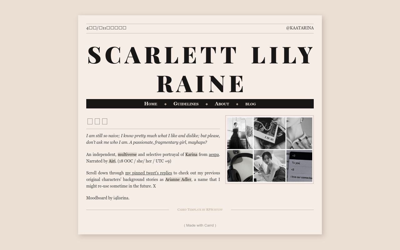 Multiverse roleplay ⸺ Cinematography student.